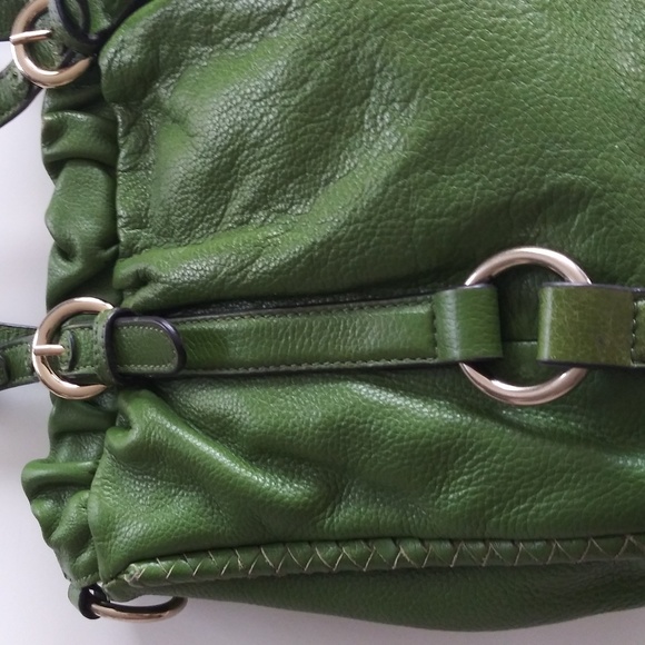 Sondra Roberts | Bags | Sandra Roberts Green Leather Purse | Poshmark